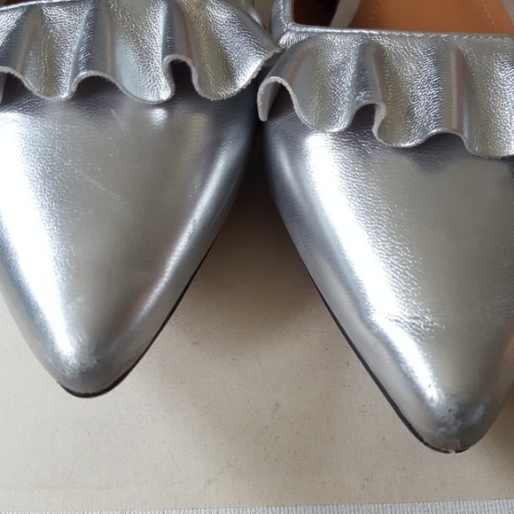 H&M | Shoes | Excellent Condition Hm Silver Shoes | Poshmark